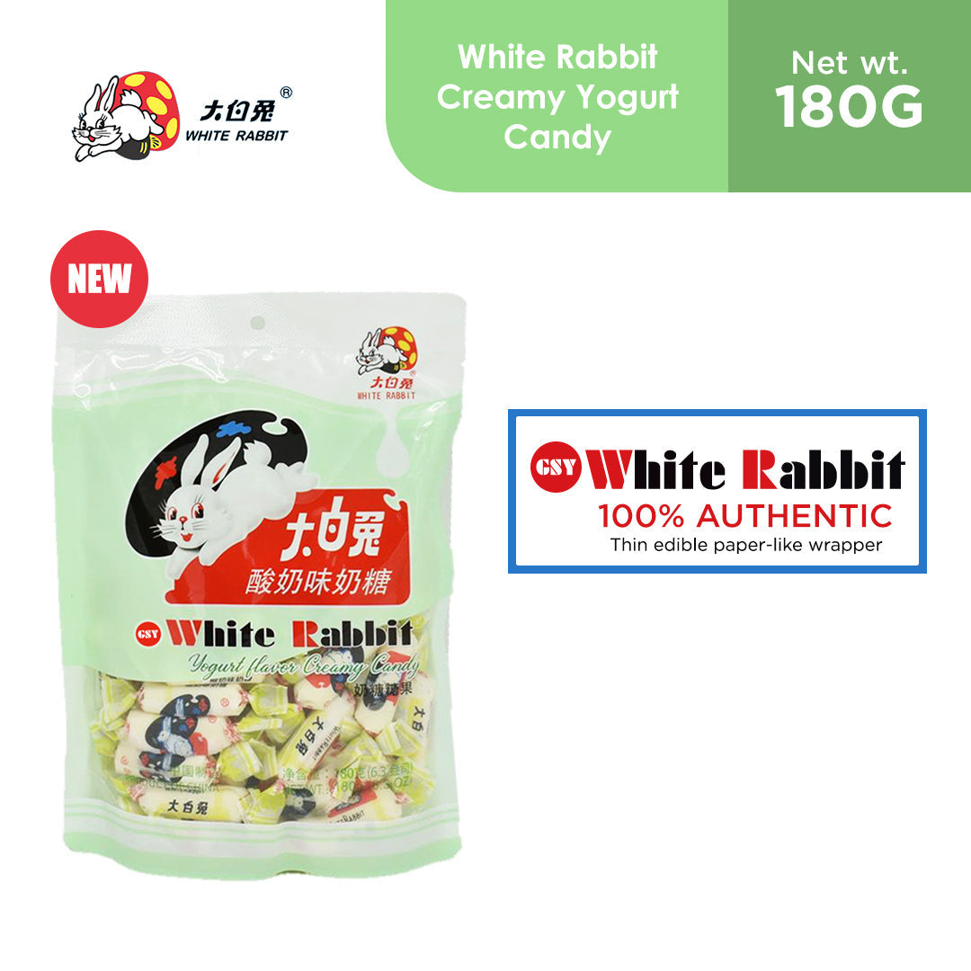 White Rabbit Yogurt Flavor Creamy Candy - 100% Original 180g (PACK OF ...