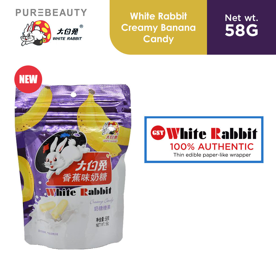 (BUY 1 GET 1) White Rabbit Banana Flavor Creamy Candy - 100% Original ...