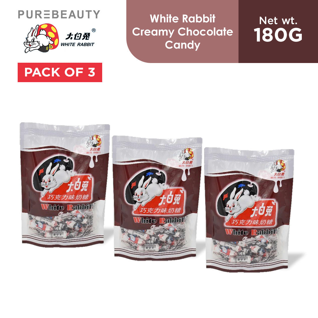 White Rabbit Chocolate Creamy Candy - 100% Original 180g (PACK OF 3 ...