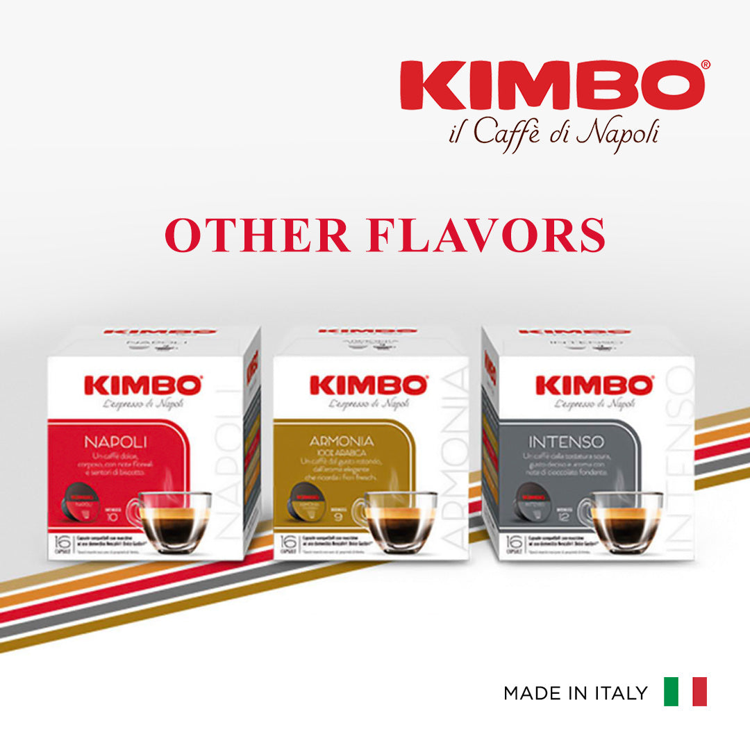 Kimbo Dolce Gusto Compatible Coffee Capsules Intenso 16 pods Italy ...