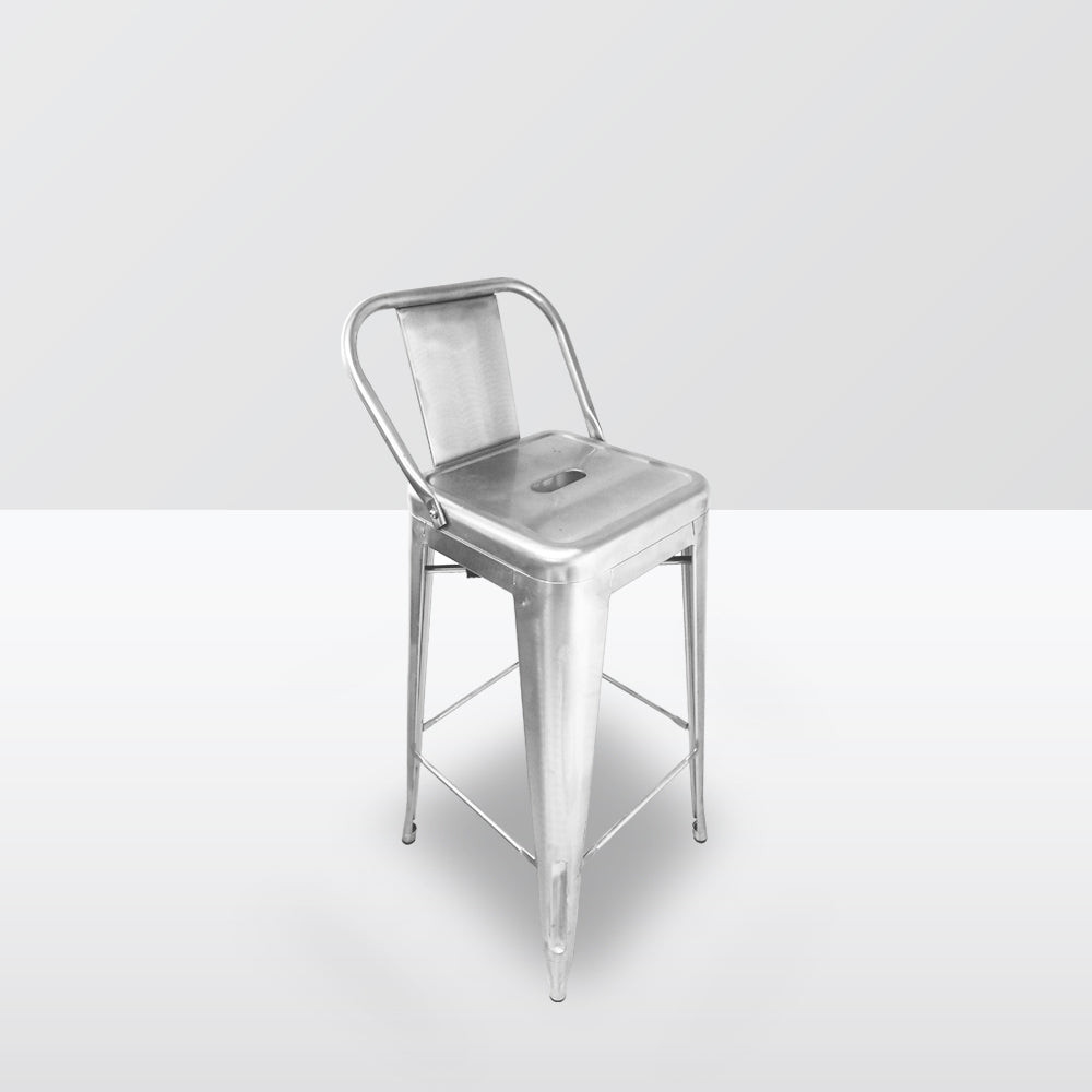 Interior Source Alloy Bar Stool Galvanized