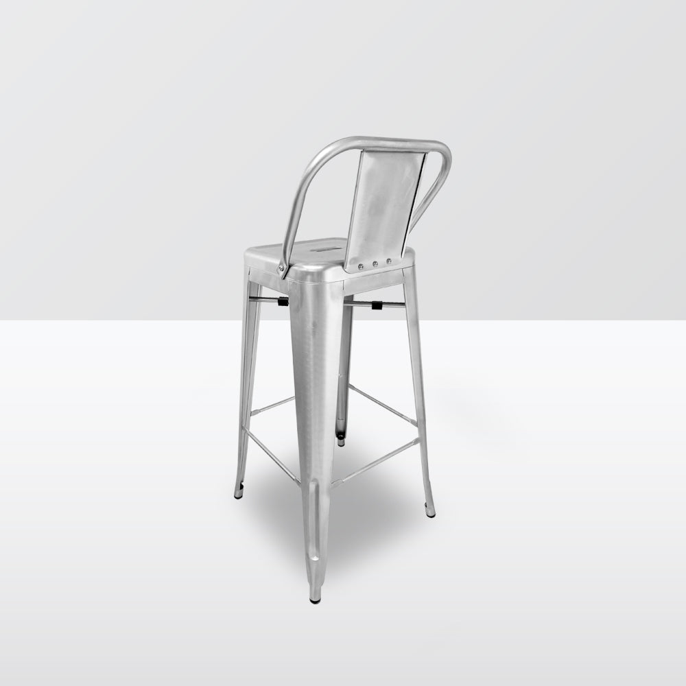 Interior Source Alloy Bar Stool Galvanized